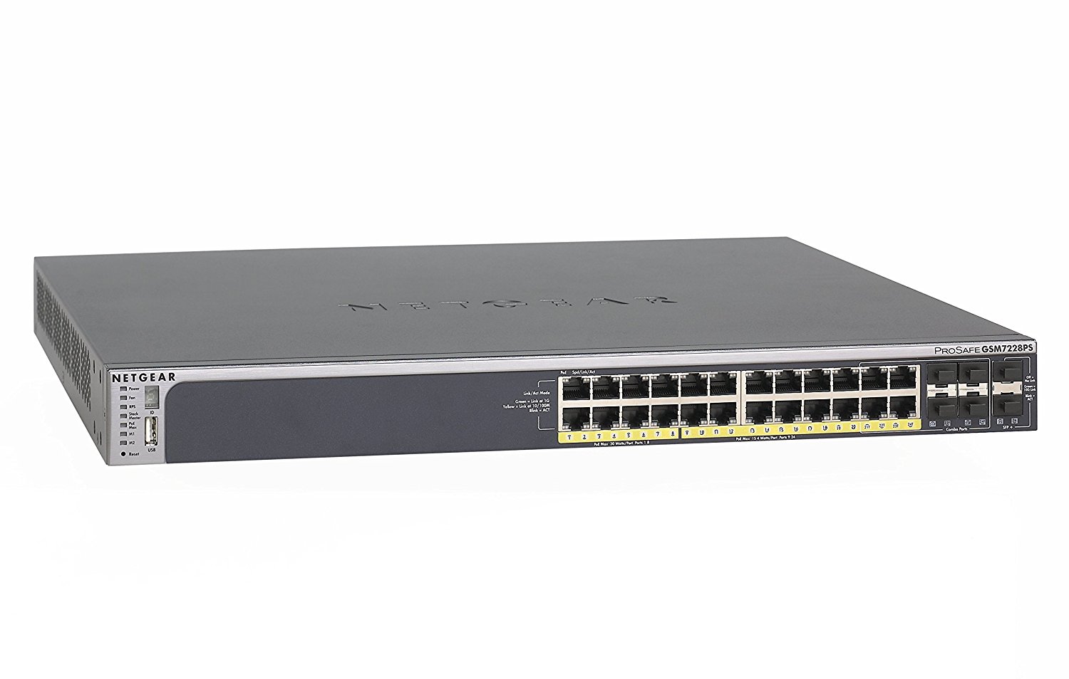 NETGEAR Ethernet Switches for Home & Business - Netgear Prosafe 24-Port Stackable Gigabit PoE L2 ...
