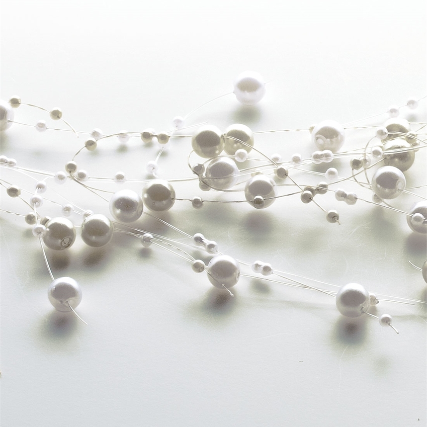Cream and Ivory Pearl Beaded Garland — Five-Foot