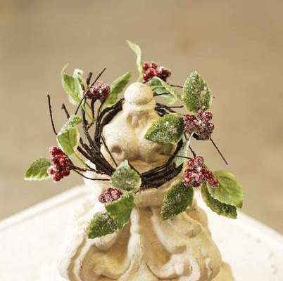 Berry Candle Ring - Red Berry - 4.5in