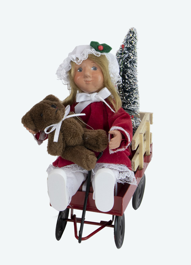Byers Choice Caroler - Toddler in Wagon 2023