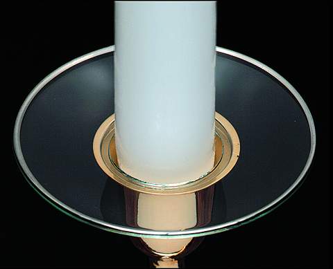 Candle Bobeche - Plain Glass Candle Wax Catcher