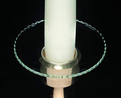 Candle Bobeche - Plain Glass Candle Wax Catcher
