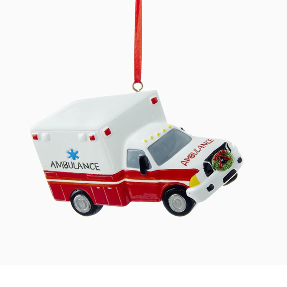 EMT/Ambulance Christmas Ornament - 4 Inches