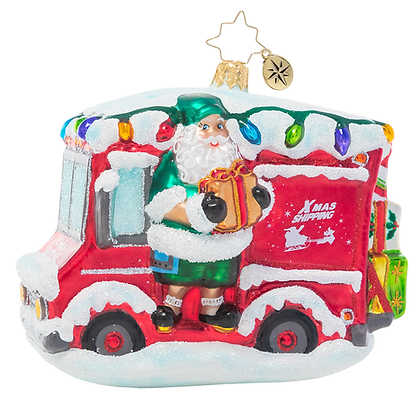 Christopher Radko Glass Ornament - Christmas Delivery 2022