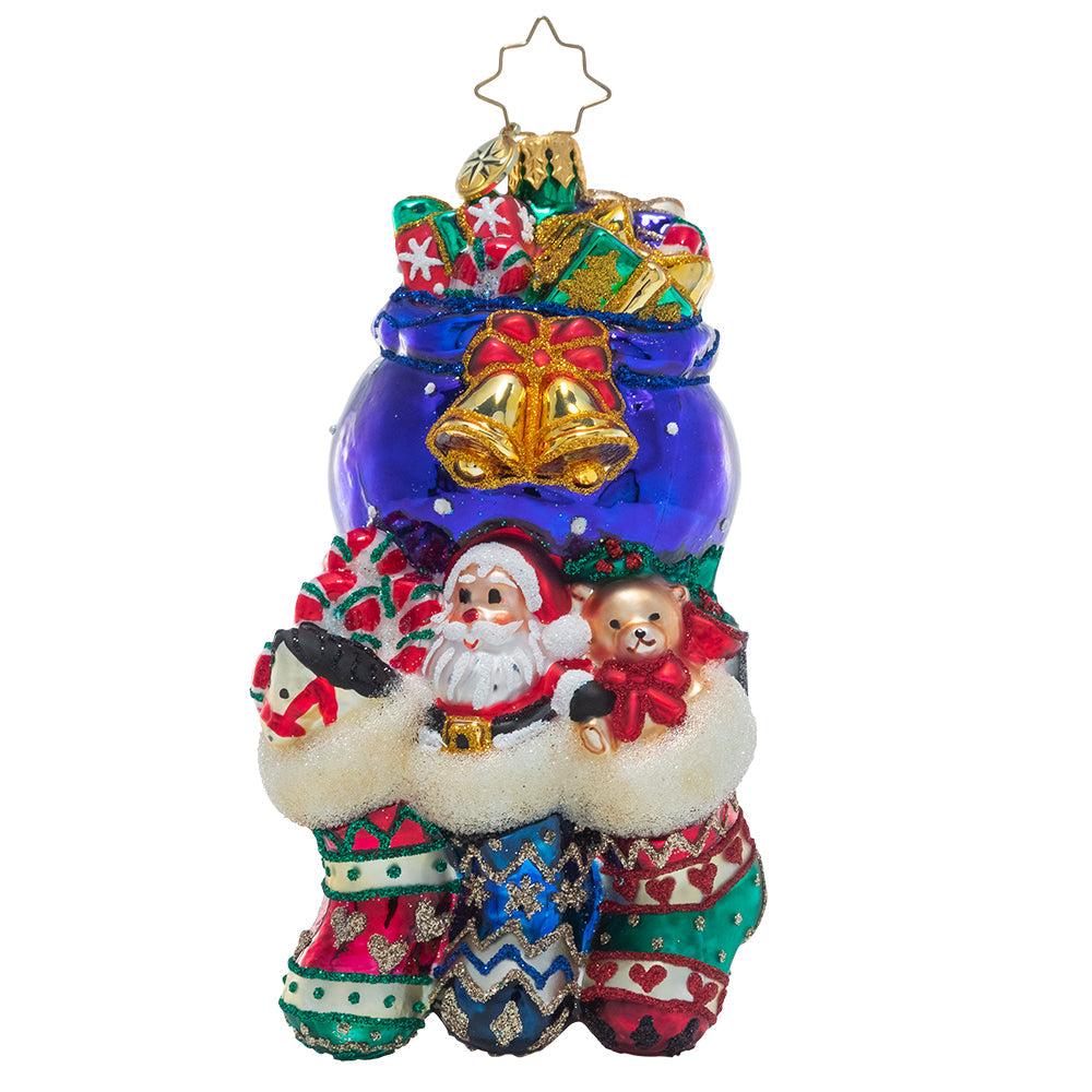 Christopher Radko Glass Ornament - Santa Was Here! 2022
