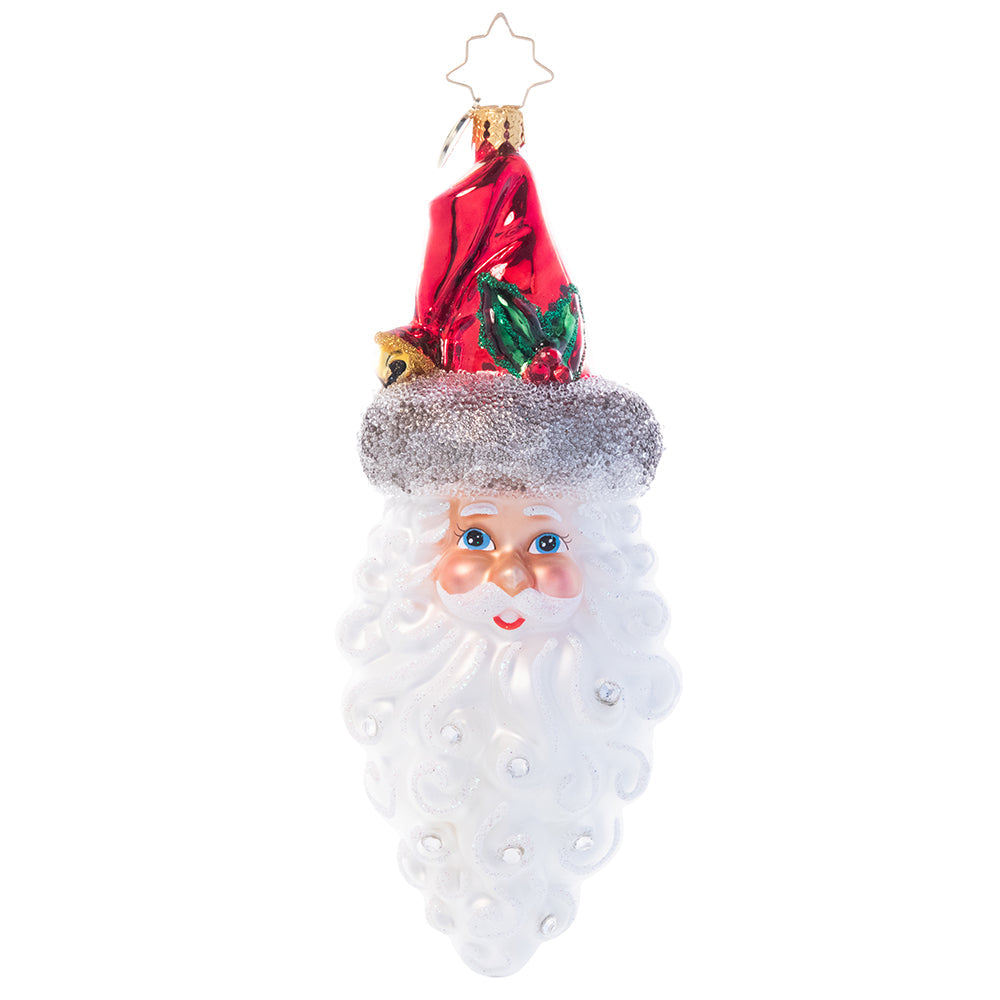 Christopher Radko Glass Ornament - Simply Stunning Santa 2022