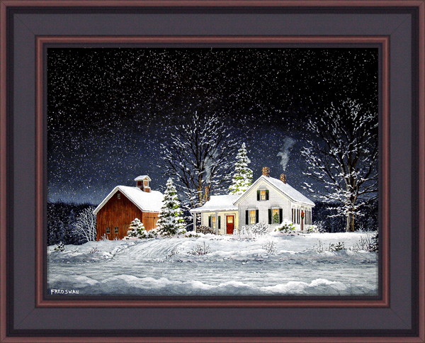 Framed Print - Christmas In Vermont - 16X20 - Fred Swan