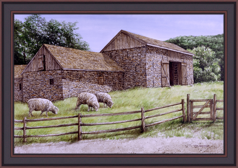 The Lawn Crew - Landscape - 37" x 26" - Dan Campanelli