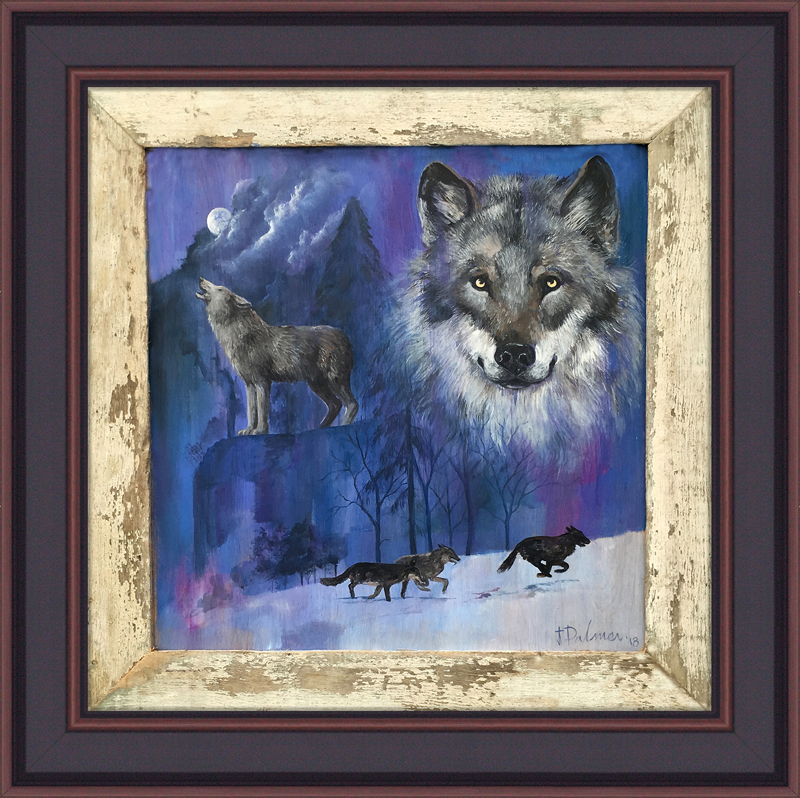 Framed Print - Wolves - 20X20 - Terri Palmer
