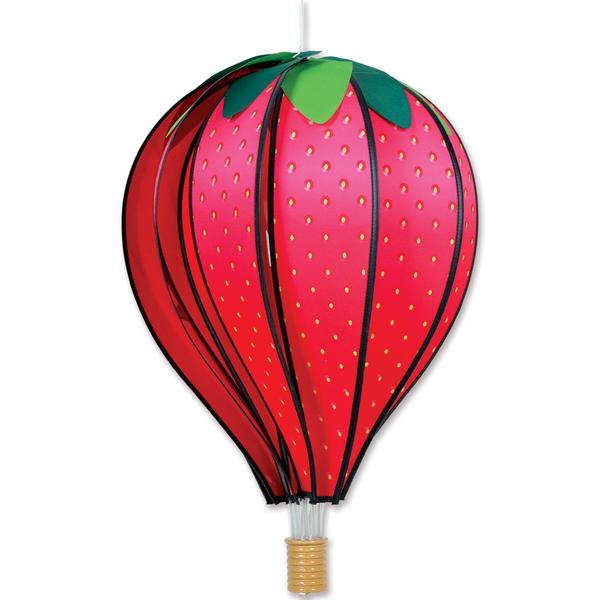 Strawberry Hot Air Balloon Wind Spinner - 15" x 22"