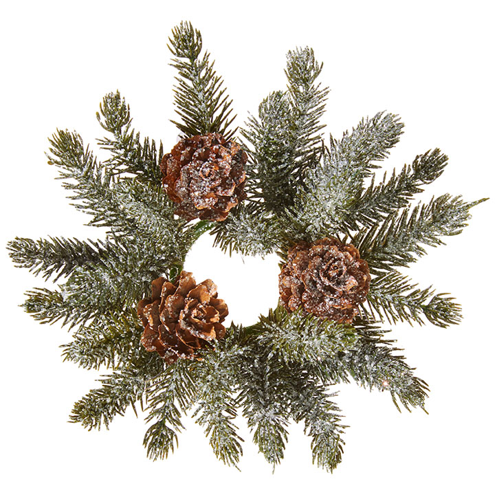 Icy Berry with Mini Pine Cone Candle Ring — 1-Inch