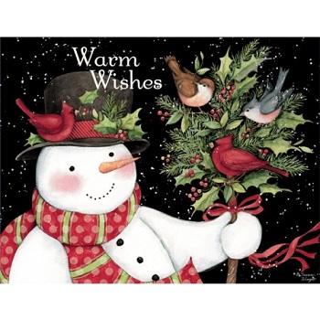 Lang Boxed Christmas Cards - Snowman and Friends - Susan Winget