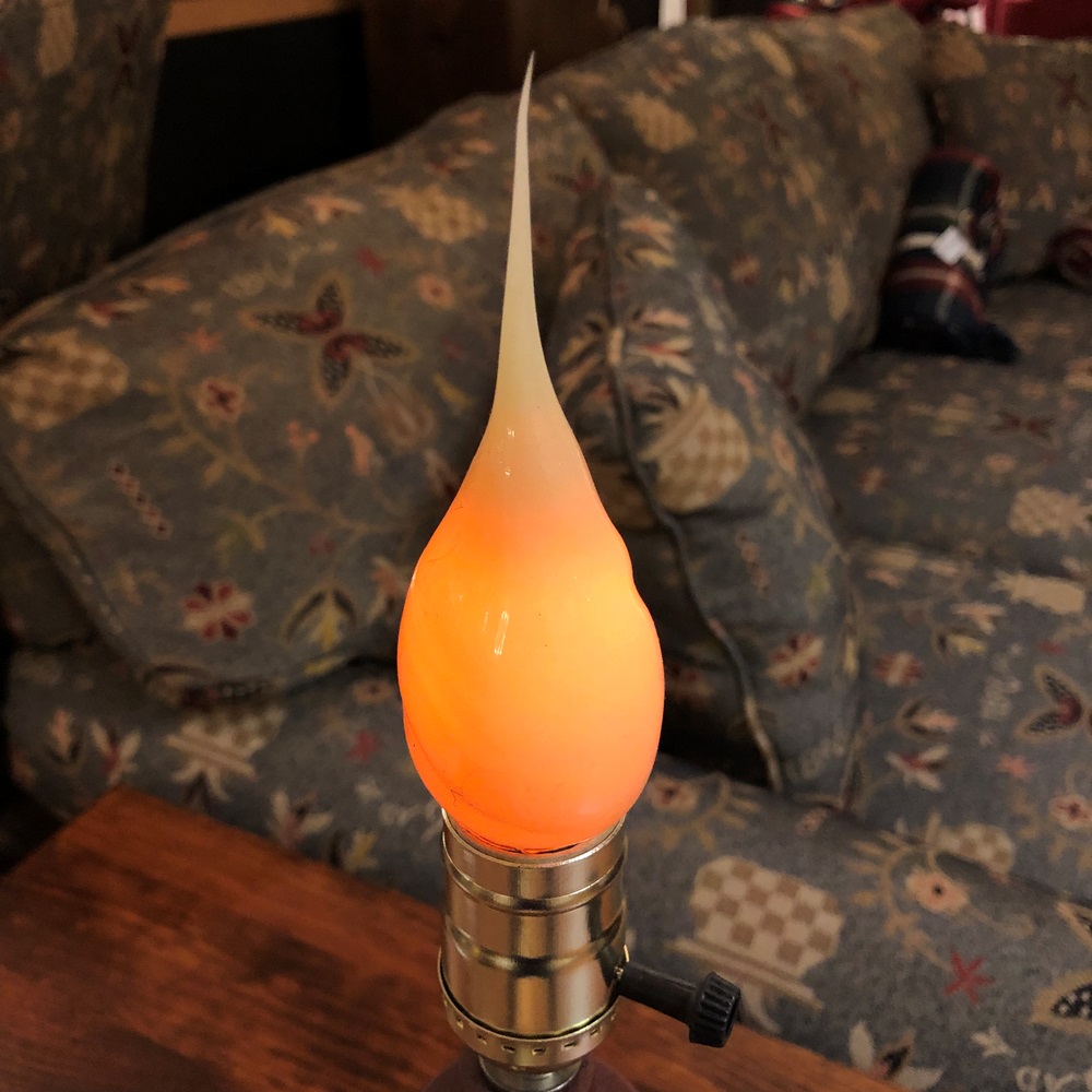 Warm Silicone Flicker Bulb - Medium E26 Base - 3-7 Watts