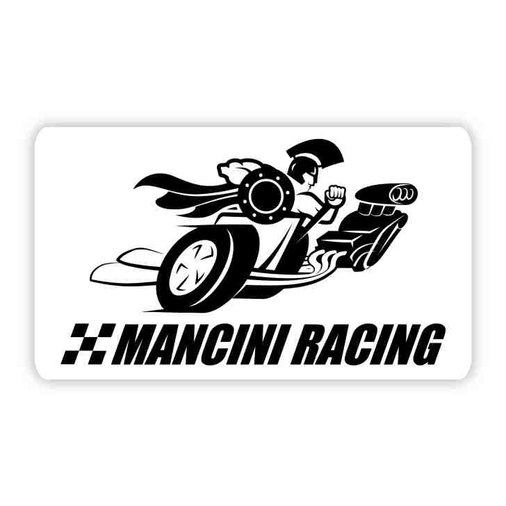 Mancini Modern Chariot Logo Decal