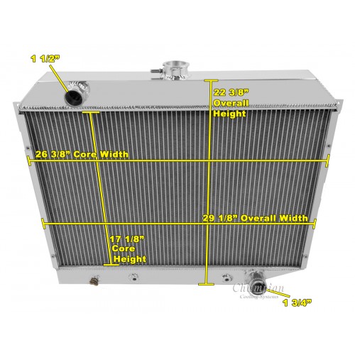 Champion Core 3-Row Aluminum Radiator