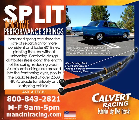 Calvert Racing Split Mono-Leafs Set