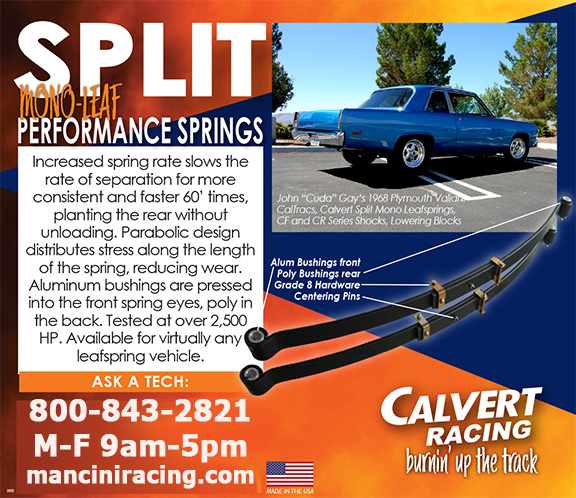 Calvert Racing Split Mono-Leafs Set