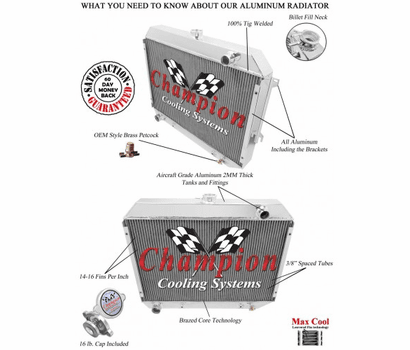 Champion 4-Row Aluminum Radiator