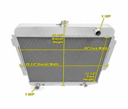 Champion Core 3-Row Aluminum Radiator