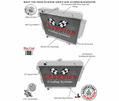 Champion Core 3-Row Aluminum Radiator