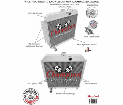 Champion Core 3-Row Aluminum Radiator