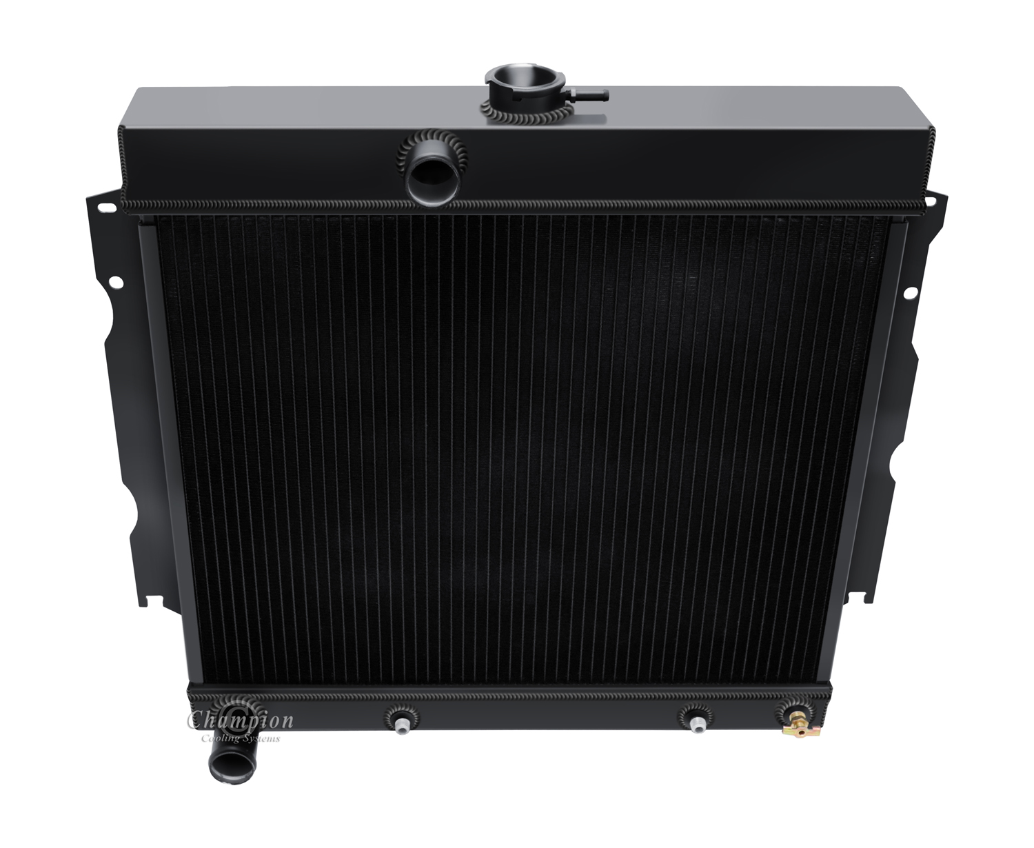 Champion Core 3-Row Aluminum Radiator - Black
