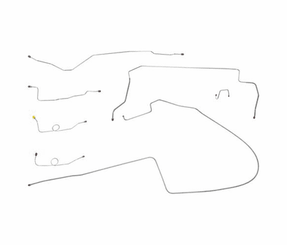 Dual Master Conversion Brake Line Set, 7pc - Dana