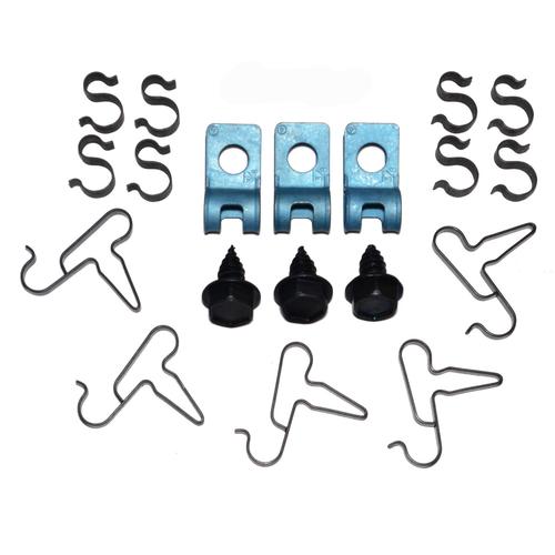 Fuel Line Clips 3/8" Fuel, 1/4" Vapor, 1/4" Return 19pc