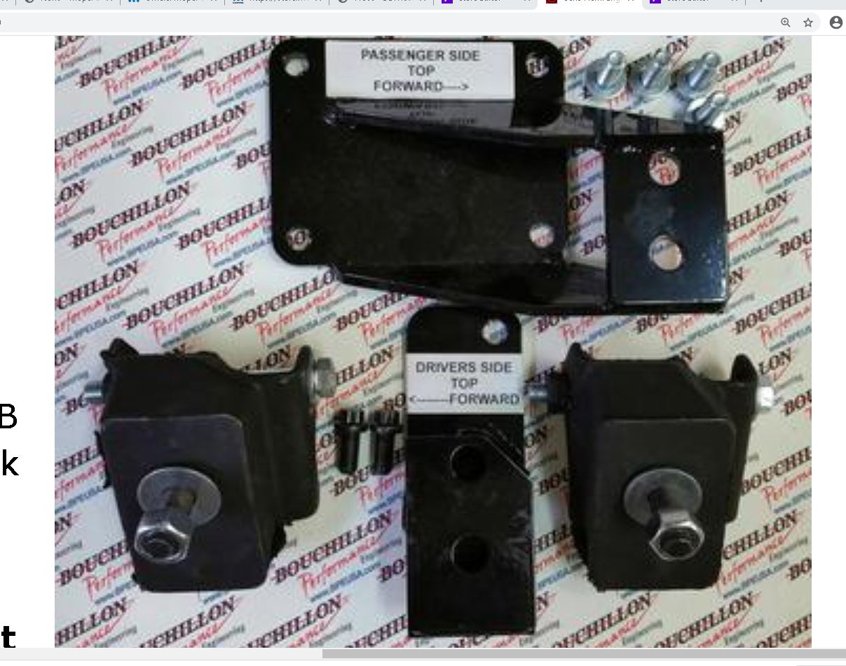 Gen3 Hemi Engine Mounting Bracket Kit Stock K-Frame