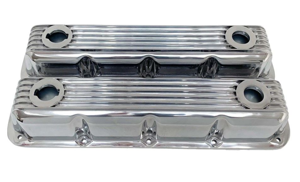 Mancini Racing - Magnum Polished All-Finned Valve Cover Set