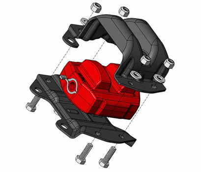 Mopar Gen III Hemi Poly Engine Mount Insert - Black