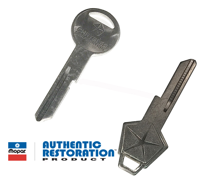 Mopar Restoration Key Blank Set