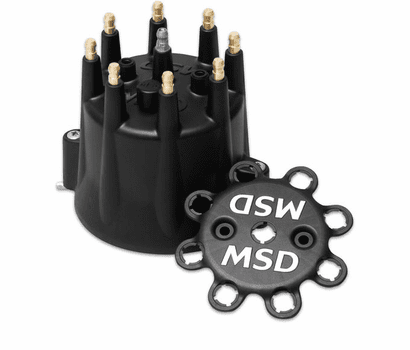 MSD Distributor Cap - SB Mopar Black