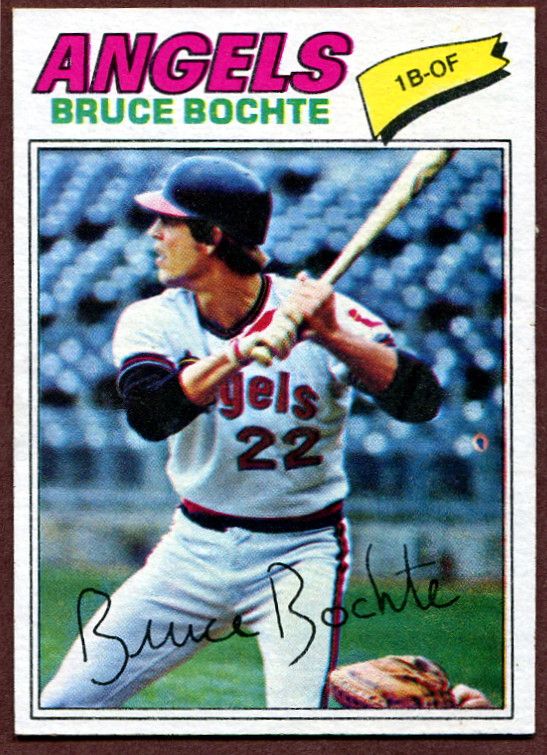 1977 Topps #68 Bruce Bochte Baseball Card - California Angels