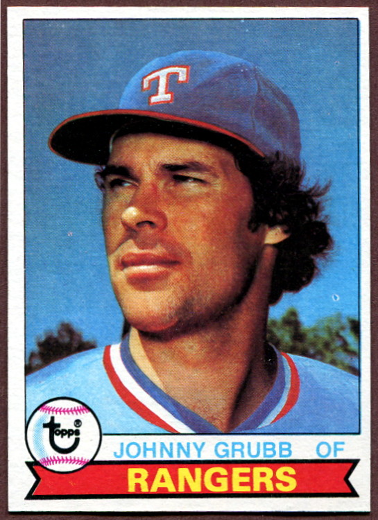 1979 Topps #198 Johnny Grubb Baseball Card - Texas Rangers