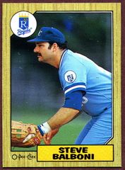 1987 O-Pee-Chee #240 Steve Balboni Baseball Card - Kansas City Royals