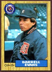 1987 O-Pee-Chee #265 Darrell Evans Baseball Card - Detroit Tigers