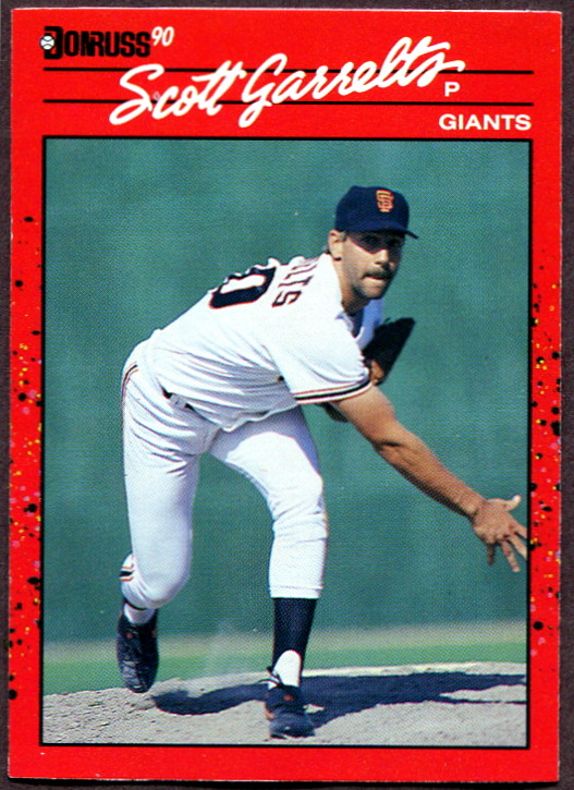 1990 Donruss #217 Scott Garrelts Corrected Born 10/30 Baseball Card ...