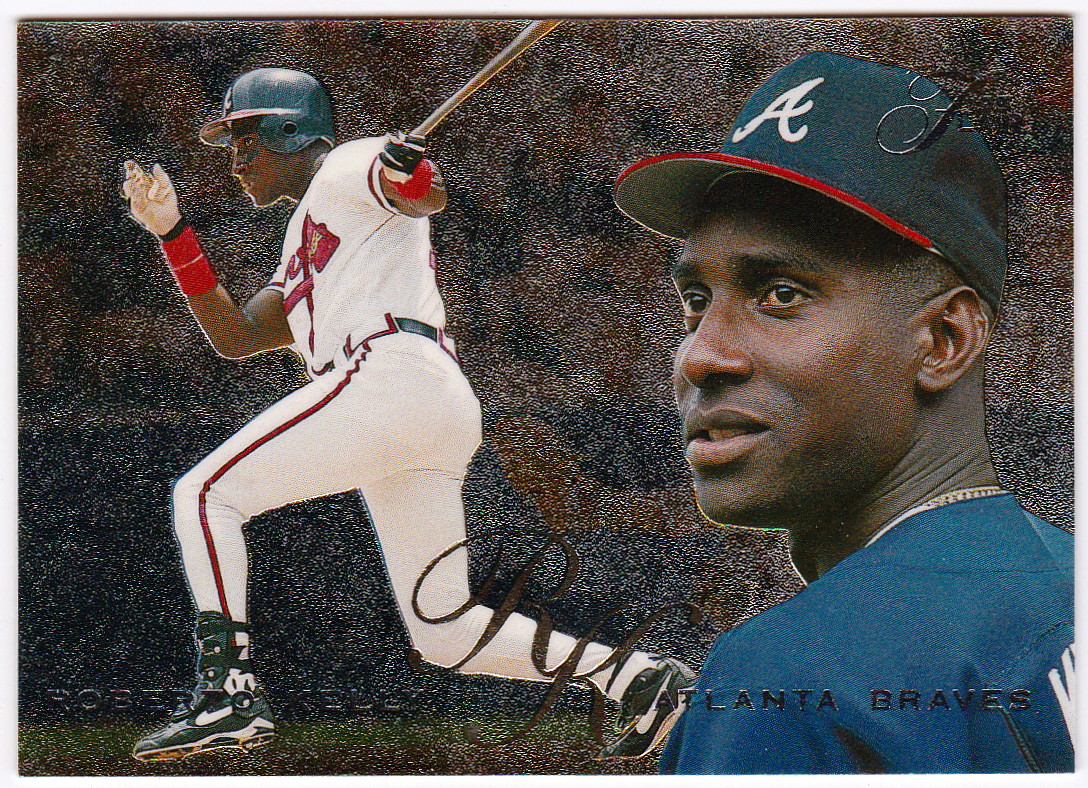 1995 Flair #102 Roberto Kelly Baseball Card - Atlanta Braves