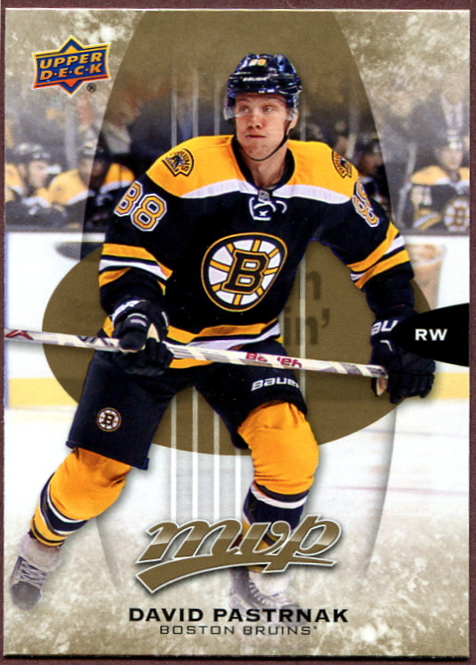 2016-17 Upper Deck MVP #27 David Pastrnak Hockey Card - Boston Bruins