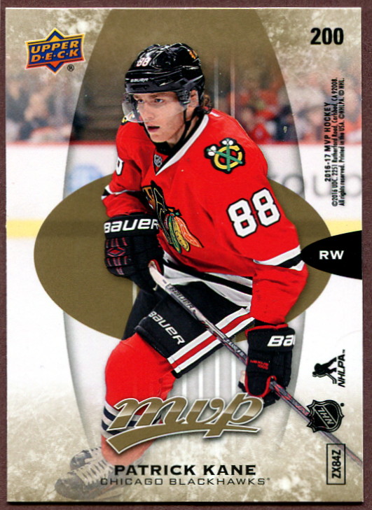 2016-17 Upper Deck MVP Puzzle Back #200 Patrick Kane CL Hockey Card ...