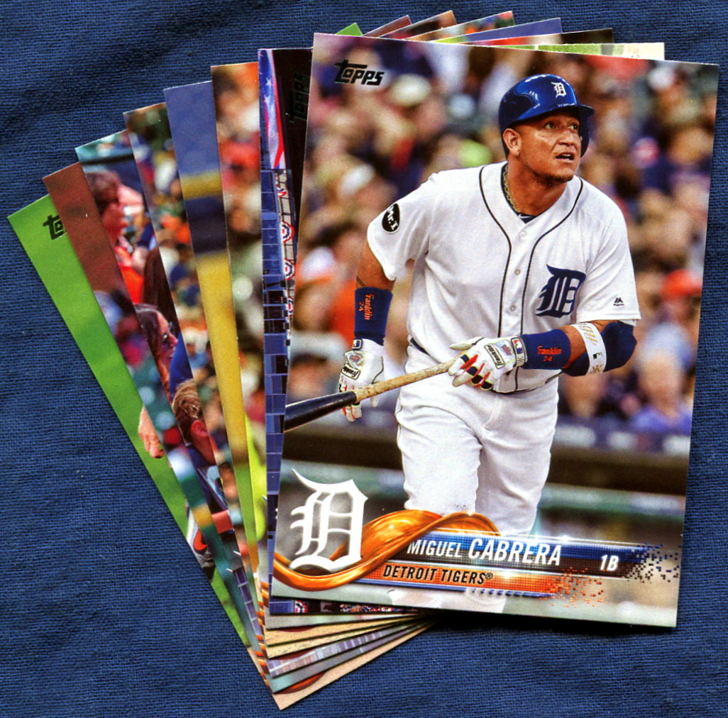 2018 Topps Detroit Tigers Baseball Card Singles