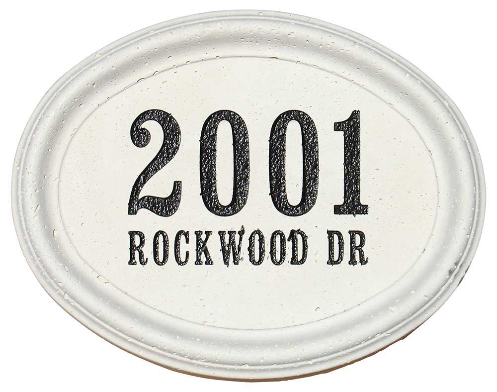 Concrete Address Plaque Block For Inset Installation Into a Brick ...