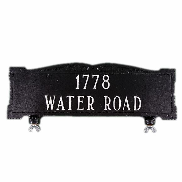 2 Line Mailbox Address Sign - Mailbox Topper Address Plaque