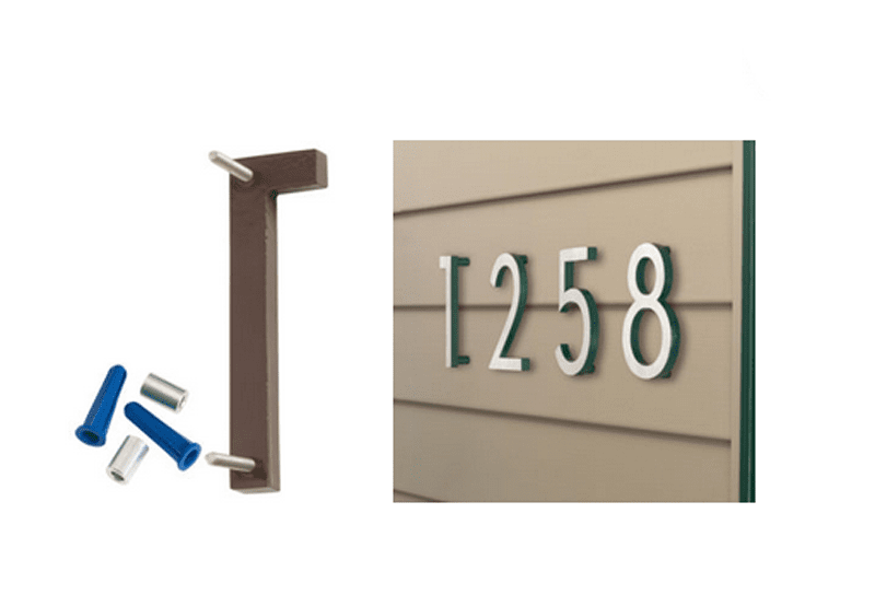 Floating Modern House Address Number