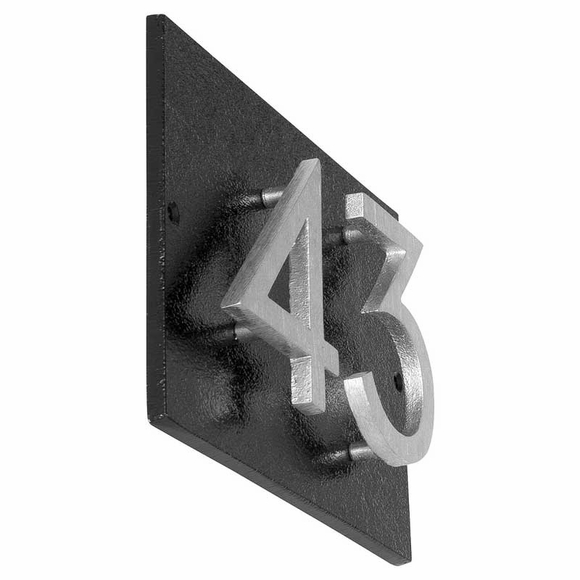 3D Address Plaque with 2 Offset Numbers - Contemporary House Number ...