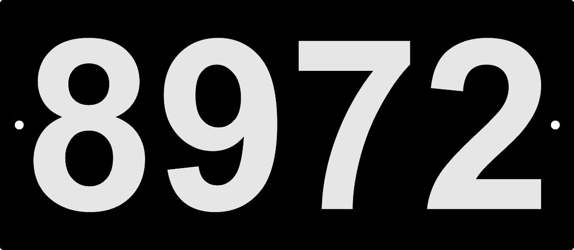 Reflective Address Sign