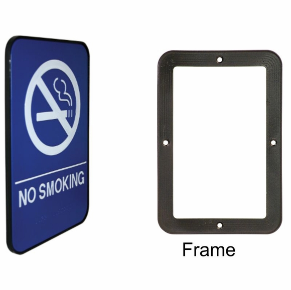 ADA Braille Restroom Signs - Men, Women No Smoking, Stairs, Exit