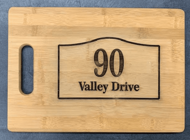 Custom Engraved Address Cutting Board makes a unique family gift ...
