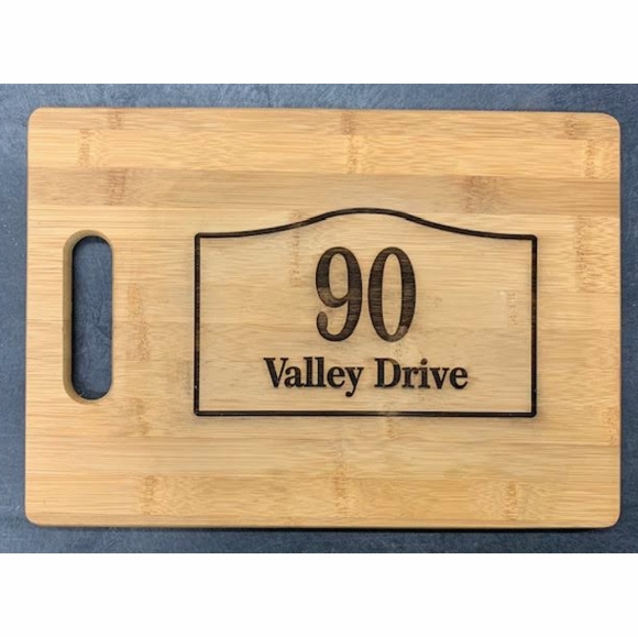 Custom Engraved Address Cutting Board makes a unique family gift ...